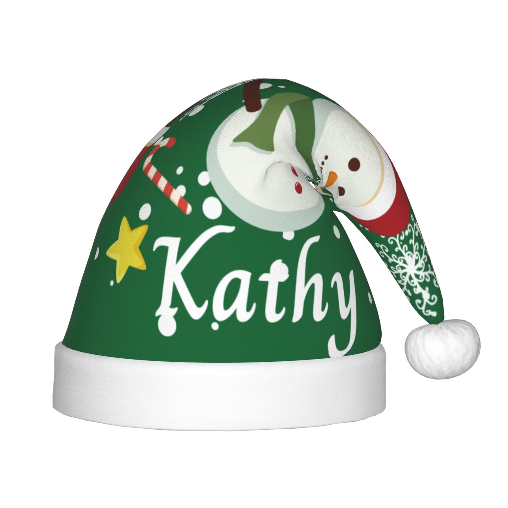 Personalized Christmas Hat for Girls Boys Kids with Name (Snowman ...